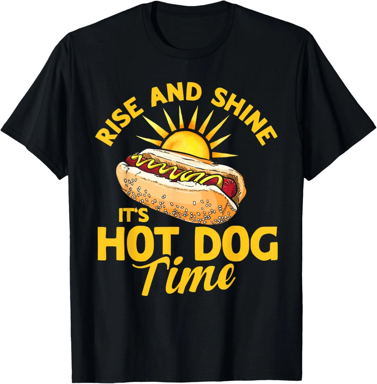 Hot Dog Adult Humor It Is Hot Dog Time Funny T-Shirt, for Men & Women ...