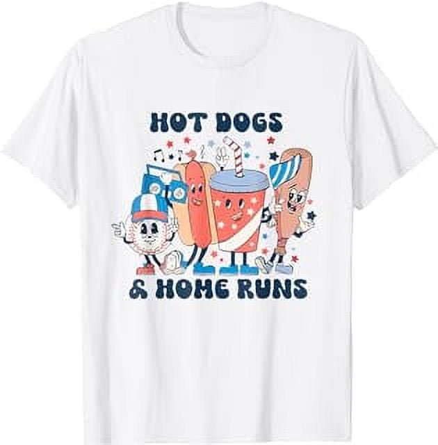 Hot Dog Baseball Touchdown T-Shirt - Walmart.com