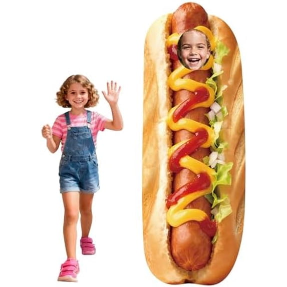 Hot Dog Cardboard Cutout Standup Life-Size Funny Food Standee Photo ...