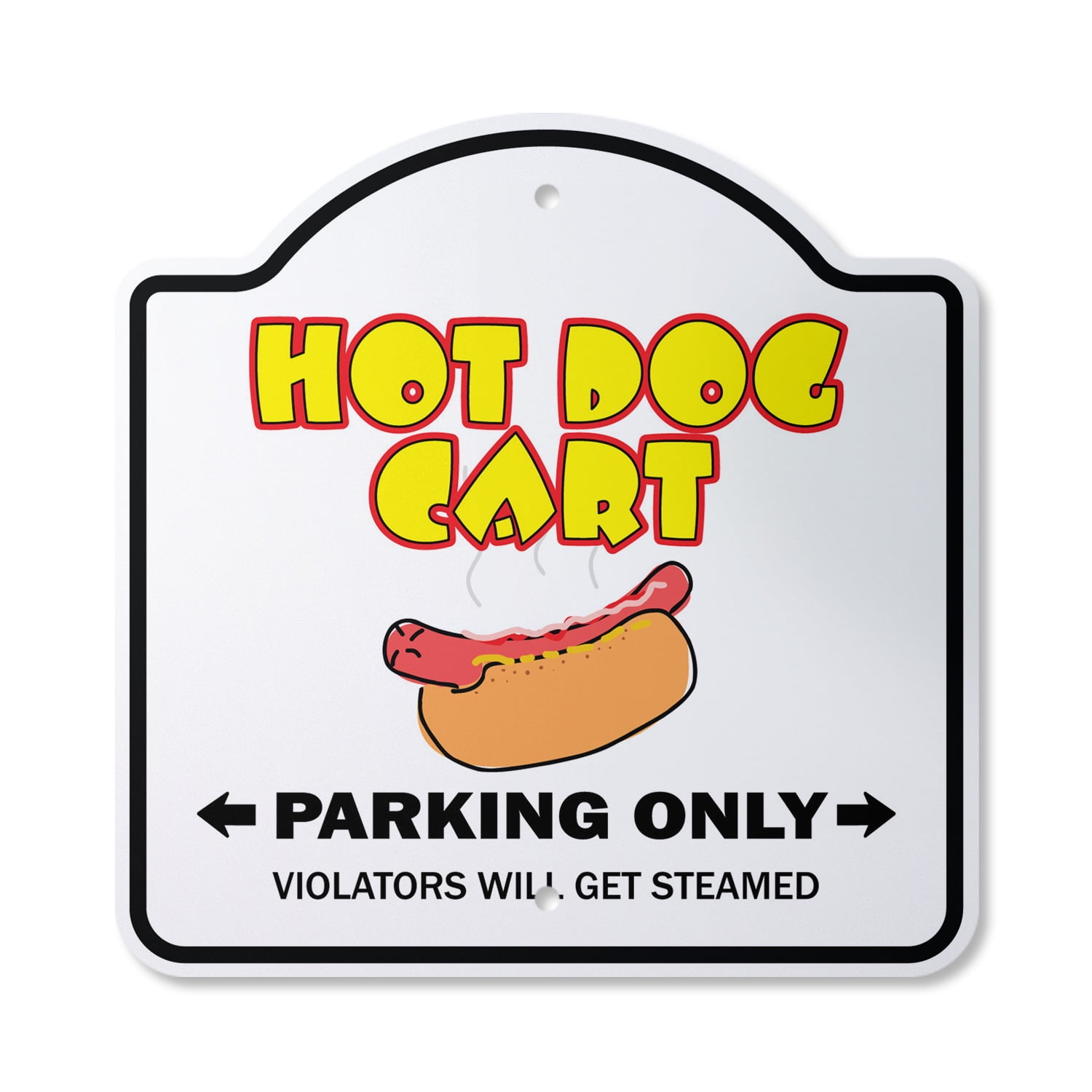 Hot Dog Cart 12" X 12" Sign | Indoor/Outdoor Plastic | SignMission ...
