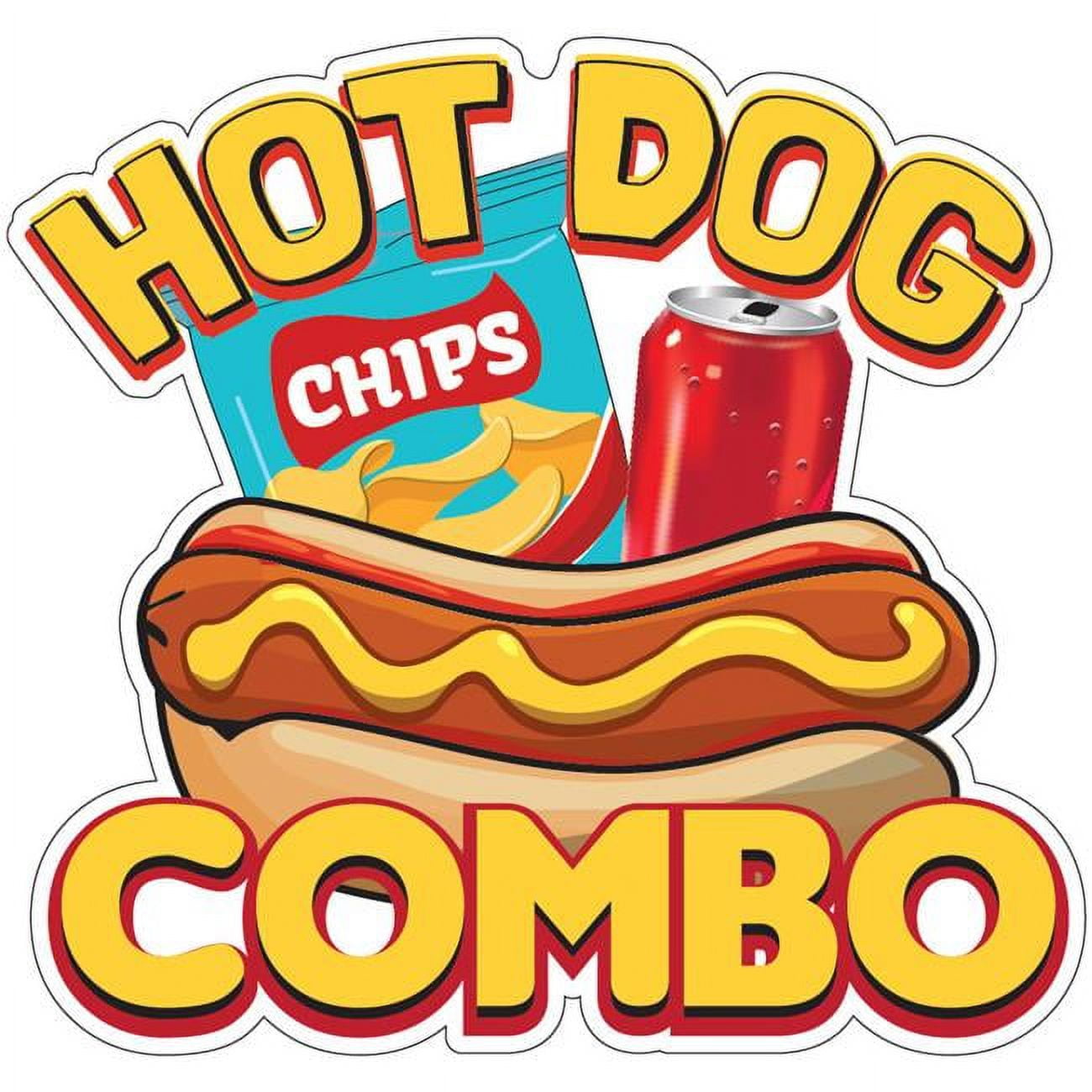 Hot Dog Combo 8 in. Decal Concession Stand Food Truck Sticker - Walmart.com