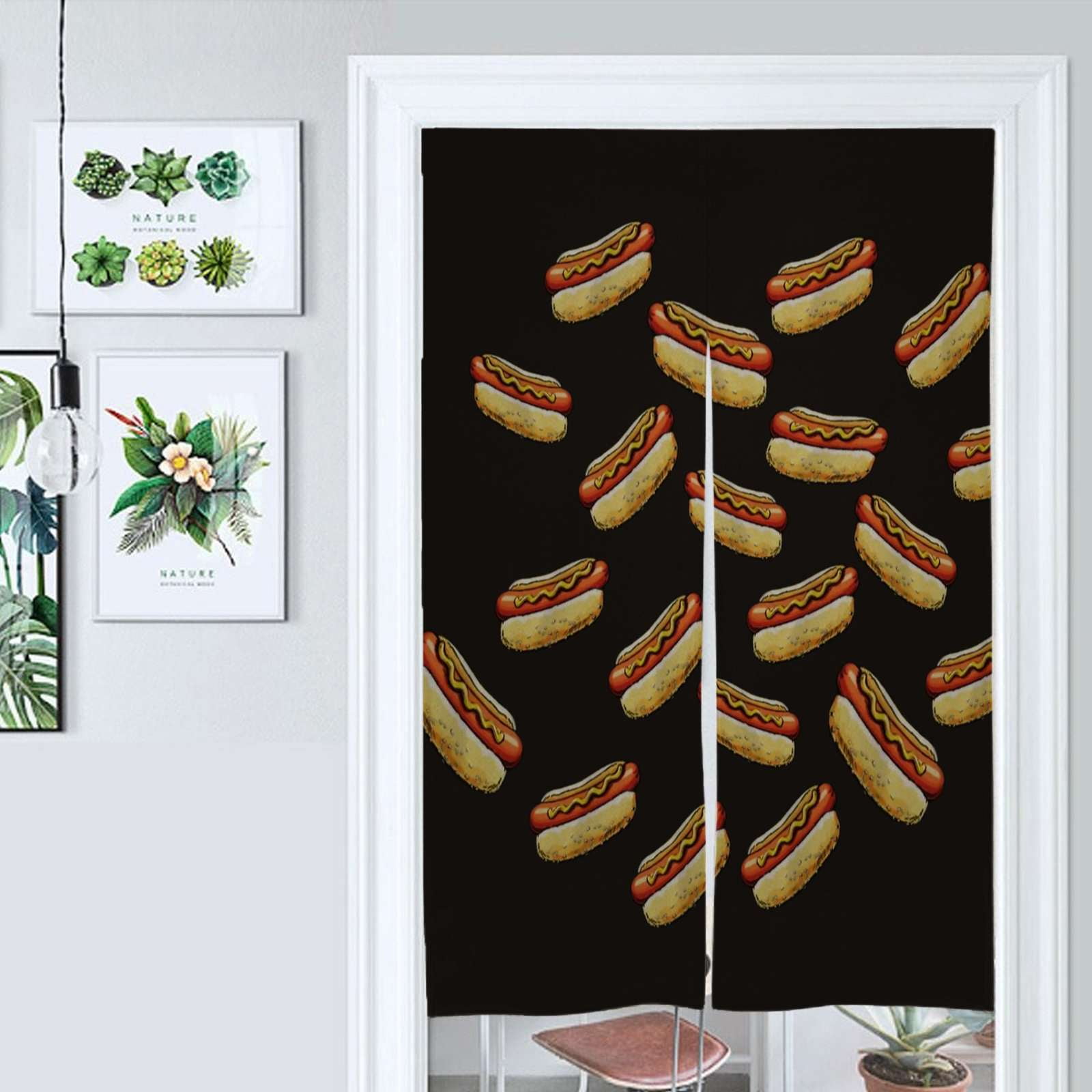 Hot Dog Door Curtain Nordic Living Room DoorCurtain Porch Partition ...