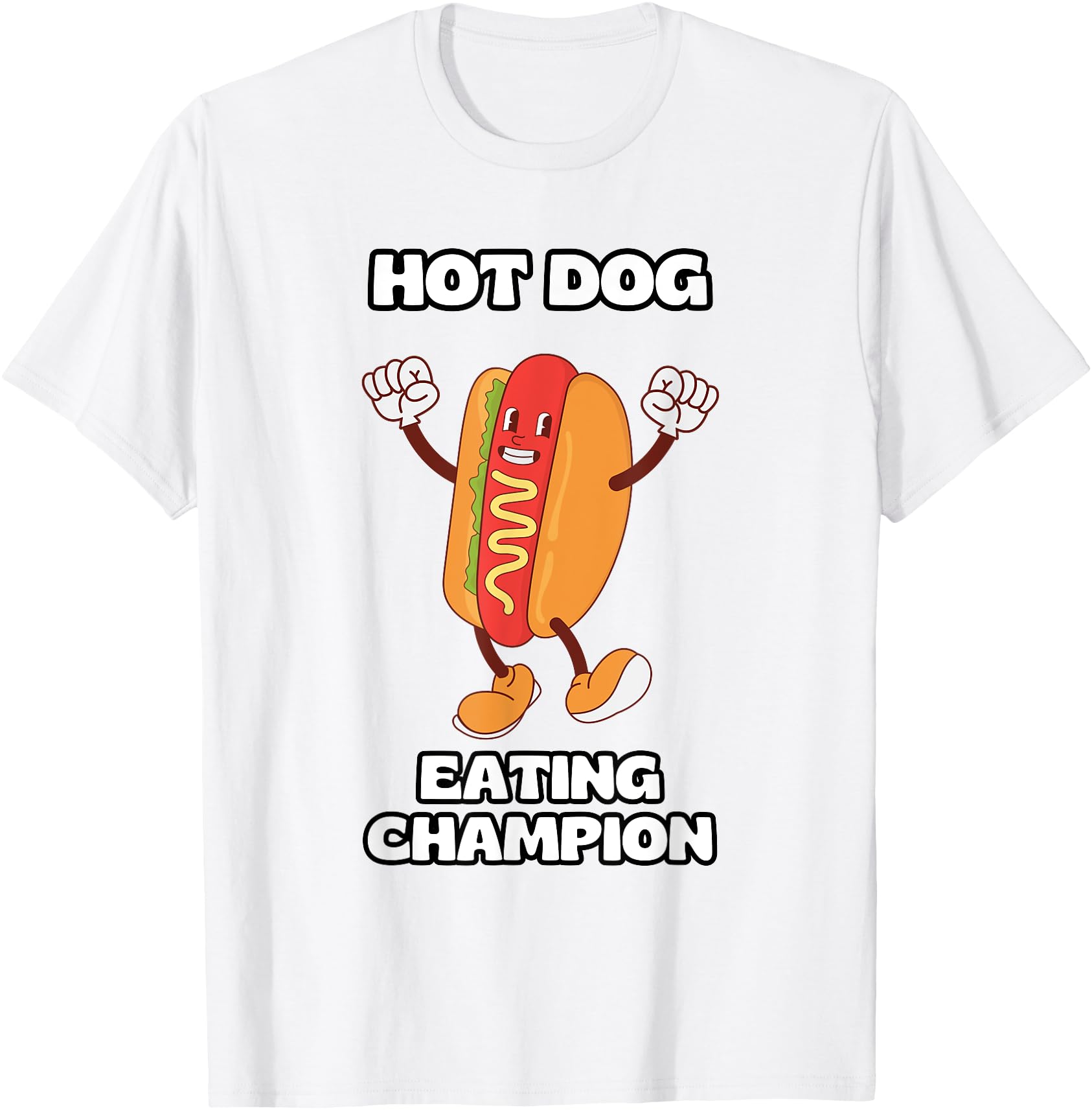 Hot Dog Eating Champion T-Shirt , White - Walmart.com
