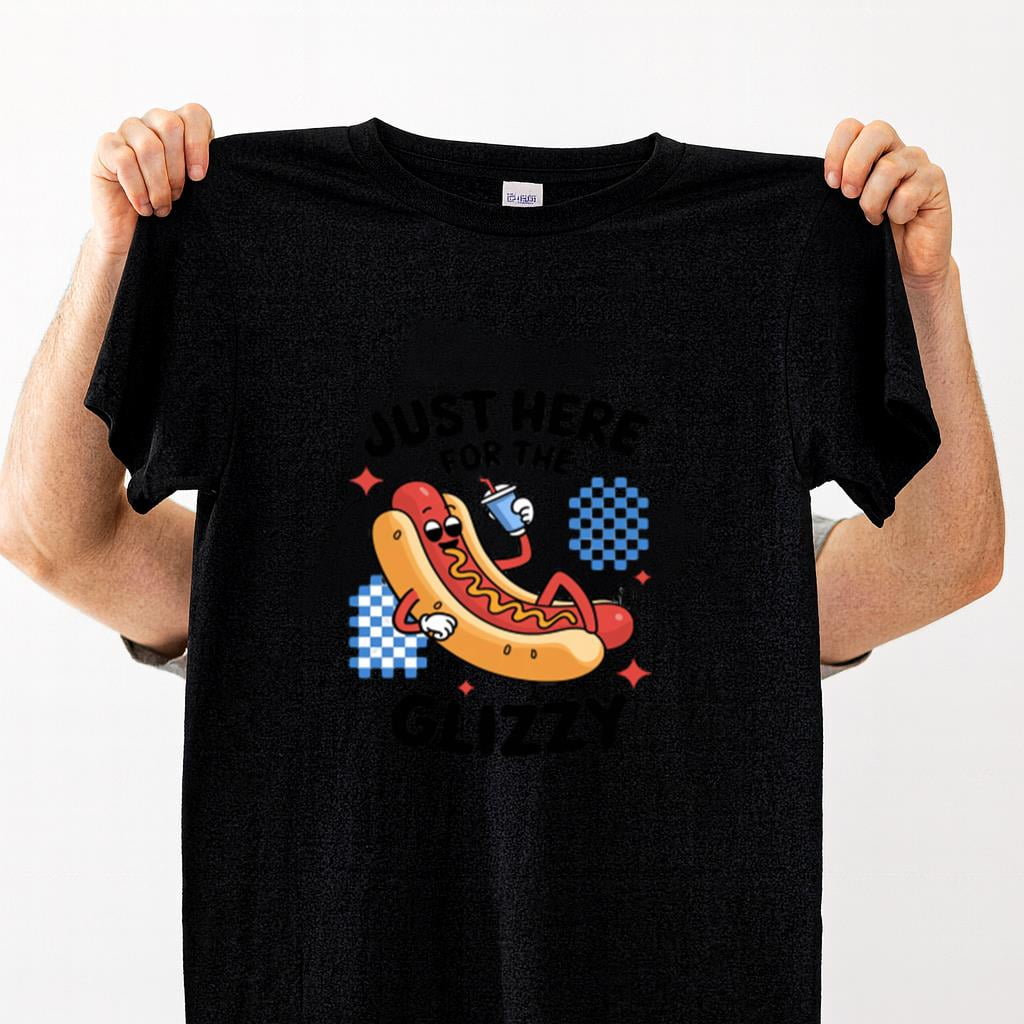 Hot Dog Im Just Here For The Glizzy 4th July Unisex T-Shirt, up to size ...