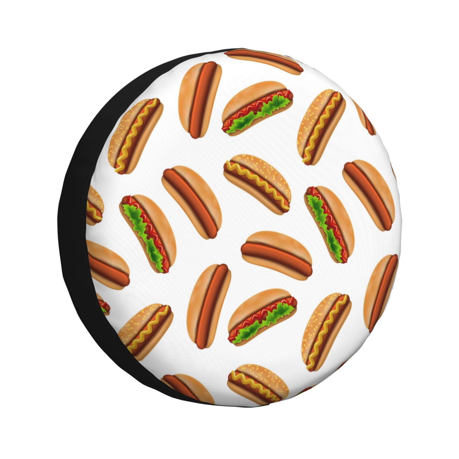 Hot Dog Print White Spare Tire Cover for Trailer Camper RV Truck SUV 16 ...