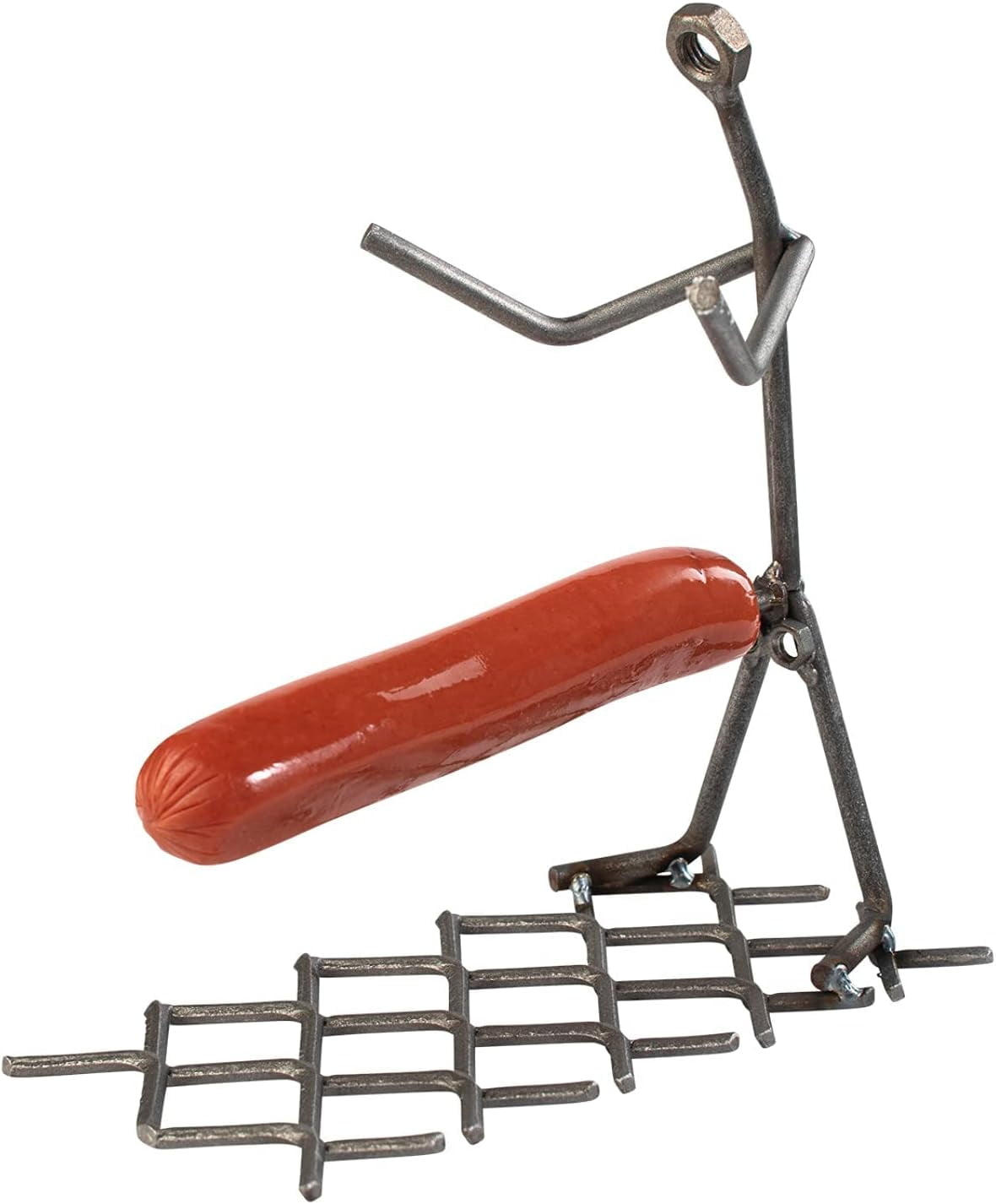 Hot Dog Roaster Stainless Steel One Man Stick Figure Griller Funny ...