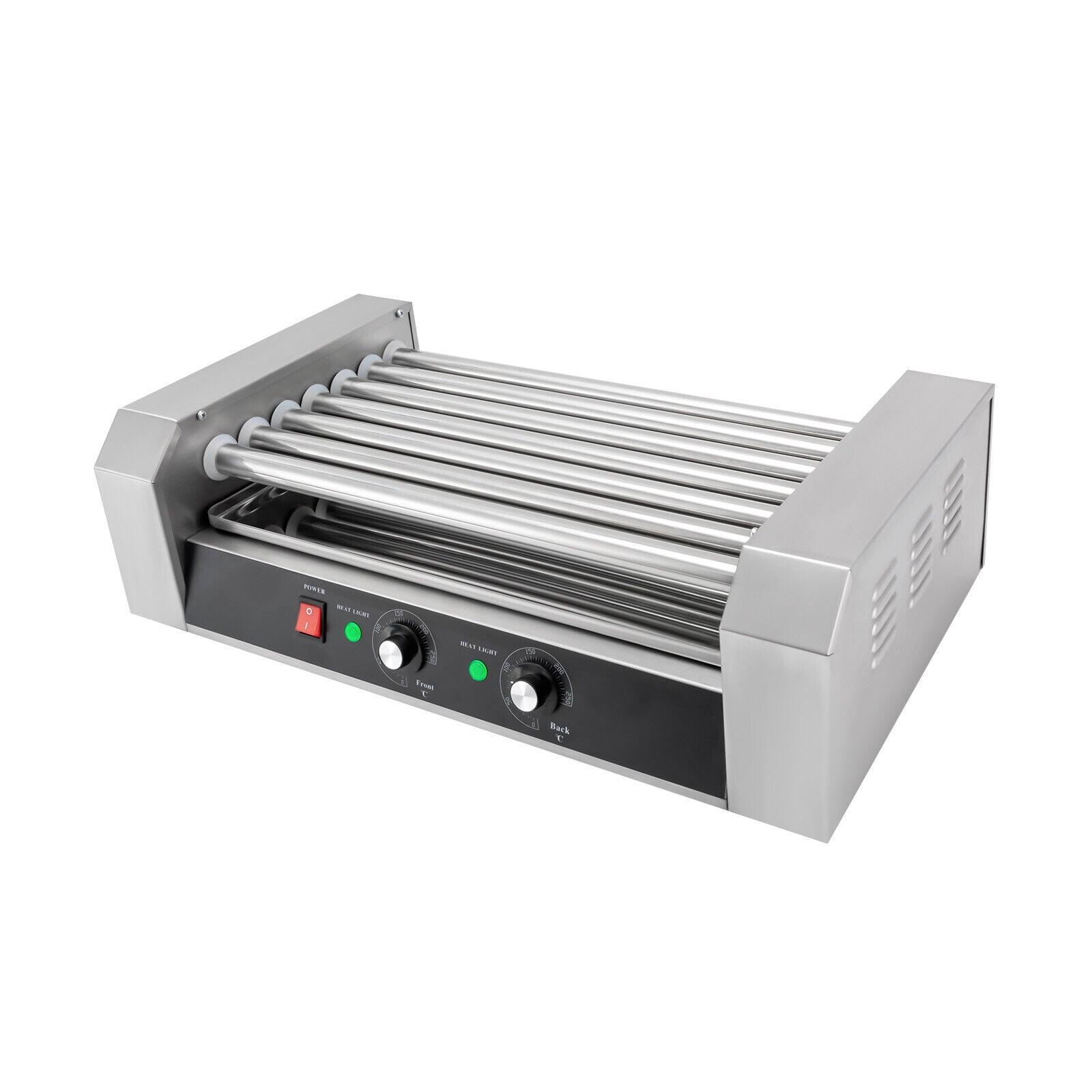Hot Dog Roller, 18 Hot Dog Capacity 5 Rollers, 900W Stainless Steel ...