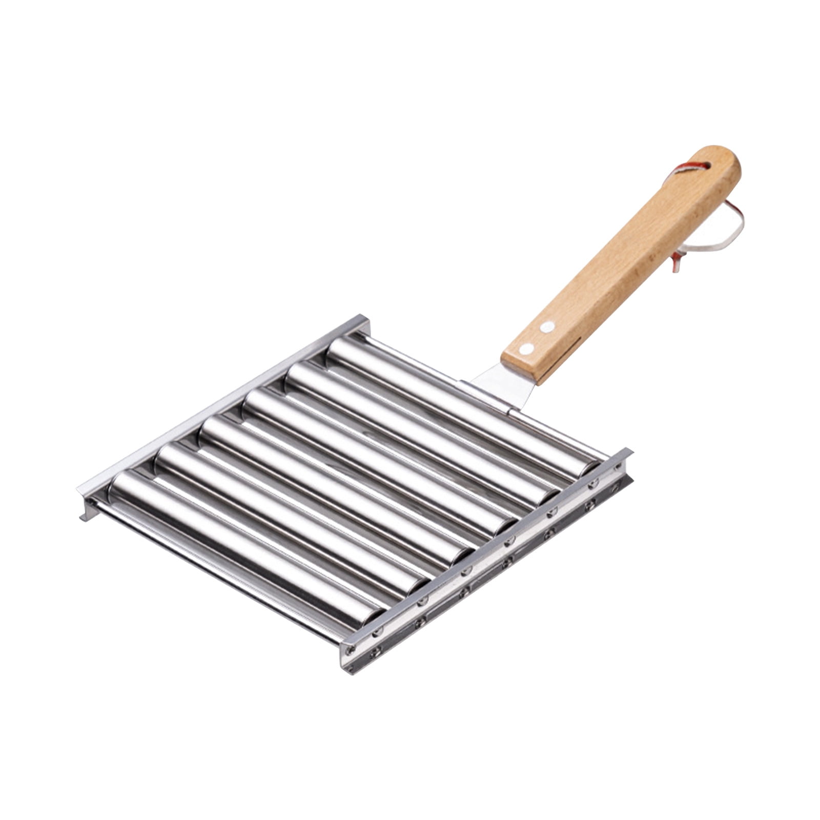 Hot Dog Roller Stainless Steel Sausage Roller Rack With Extra Long Wood ...