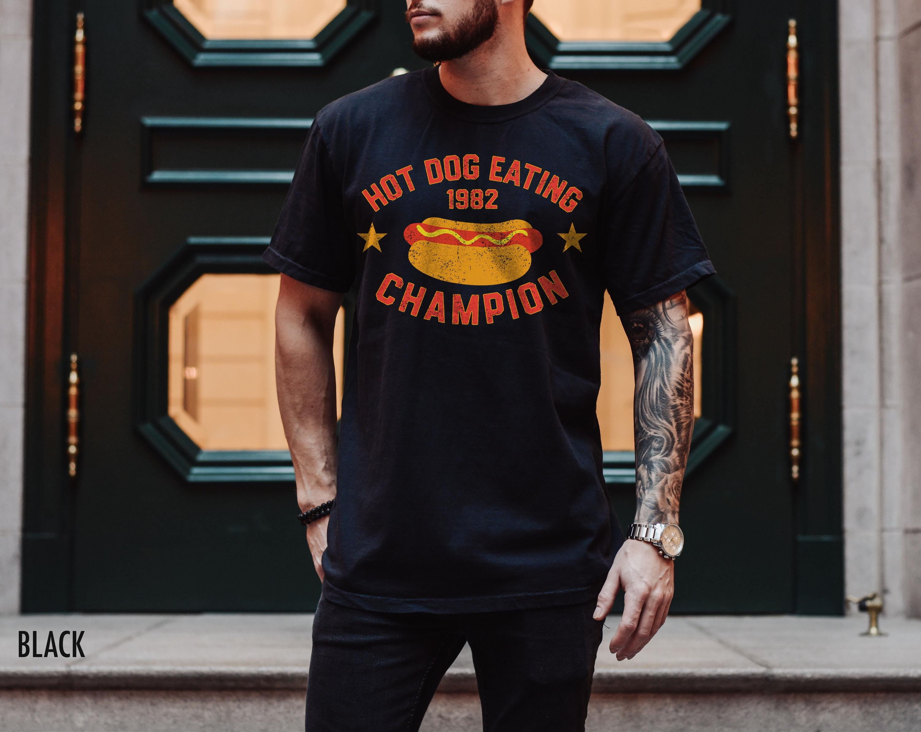 Hot Dog Shirt, Retro Graphic Tee, July 4th Shirt, Funny Hot Dog TShirt ...