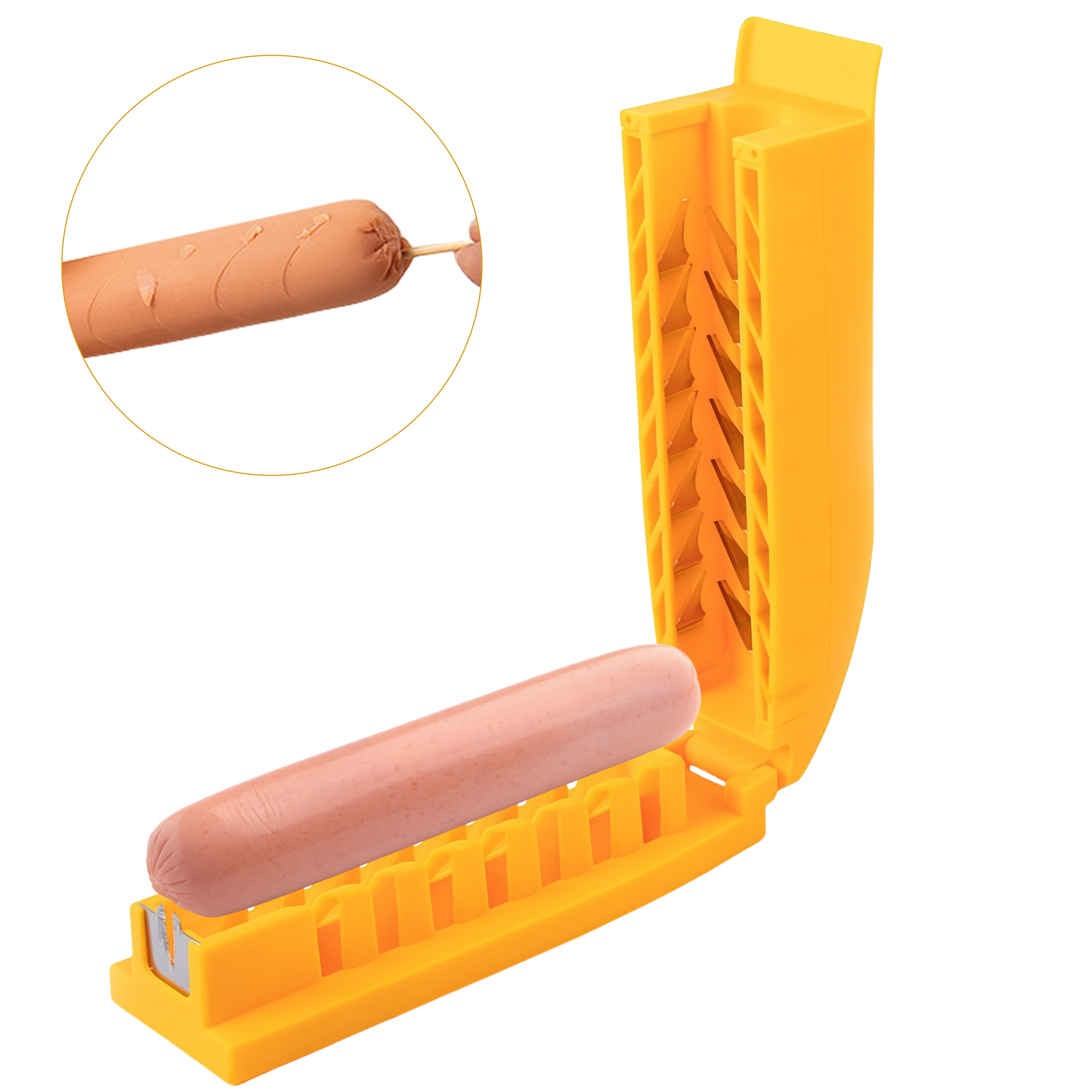 Hot Dog Slicing Tool, Hot Dog Slicer, Stainless Steel Hot Dog Cutter ...