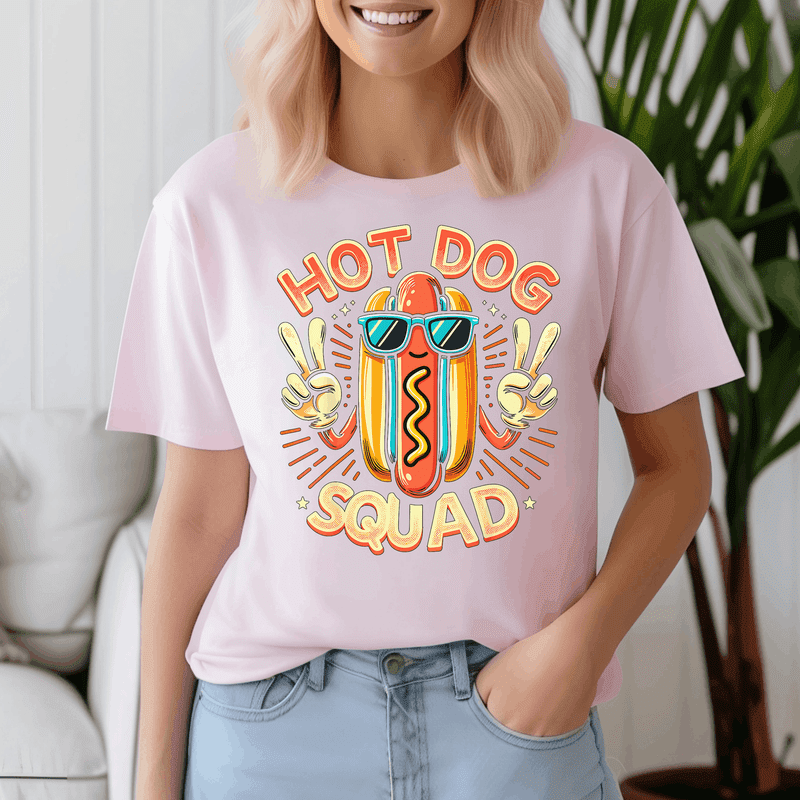 Hot Dog Squad Hot Dog Stand Team Hotdog Crew Tshirt - Walmart.com