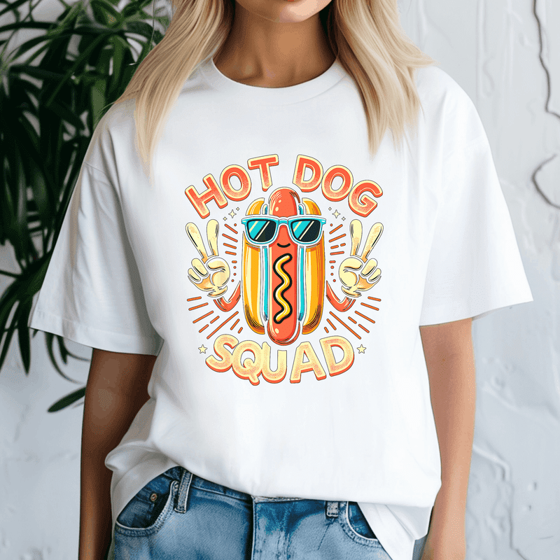 Hot Dog Squad Hot Dog Stand Team Hotdog Crew Tshirt - Walmart.com