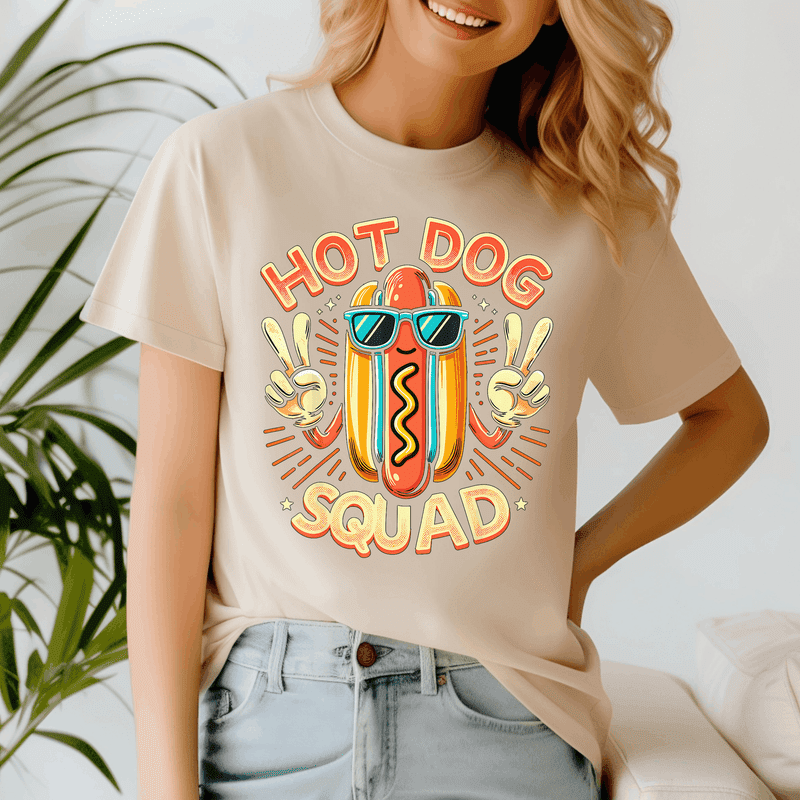 Hot Dog Squad Hot Dog Stand Team Hotdog Crew Tshirt - Walmart.com