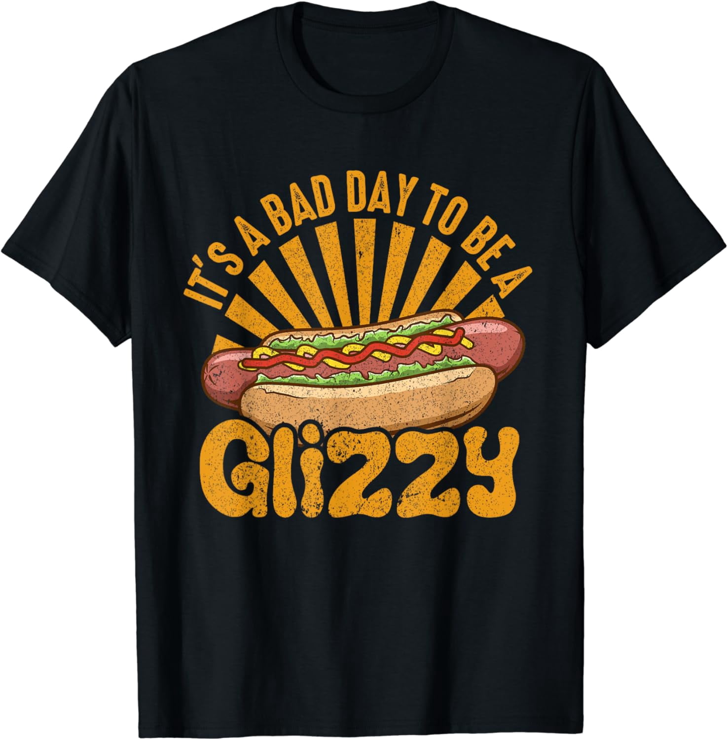 Hot Dog Vintage Funny Saying It A Bad Day To Be A Glizzy Funny Creative ...