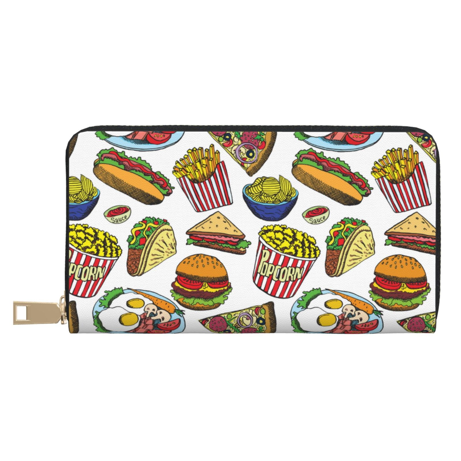 Hot Dog With One Sausage Wallet Women, Leather Bifold Multi Card Wallet, Women's Wallets, Long ...