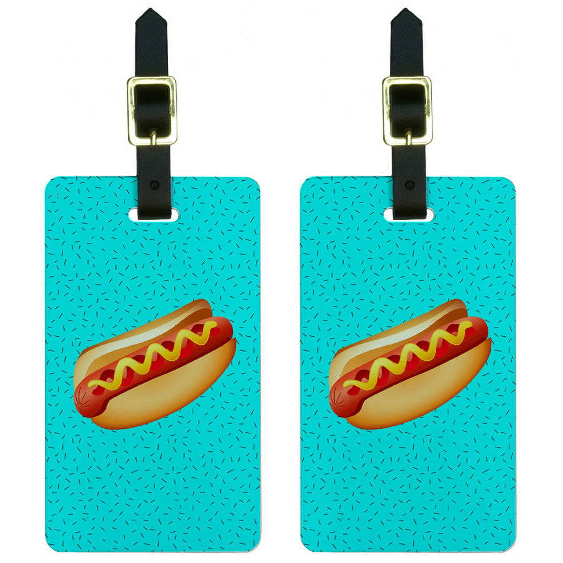Hot Dog of Awesomeness Luggage Tags Suitcase Carry-On ID, Set of 2 ...