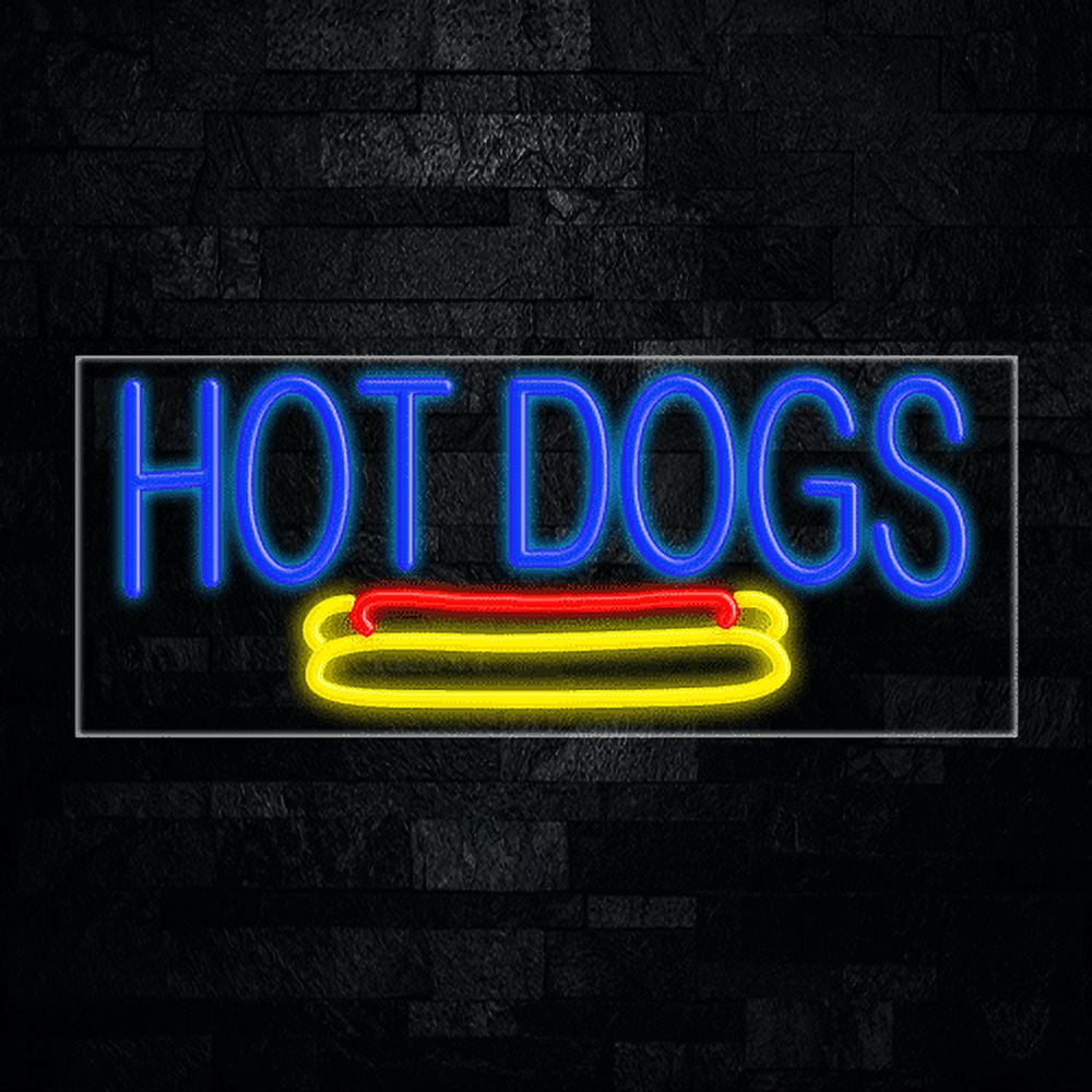 Hot Doge-LED Neon Sign 30"L x 12"H #30252 - Walmart.com