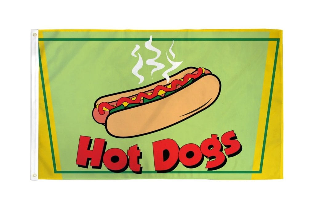 Hot Dogs Flag 3x5ft Poly - Walmart.com