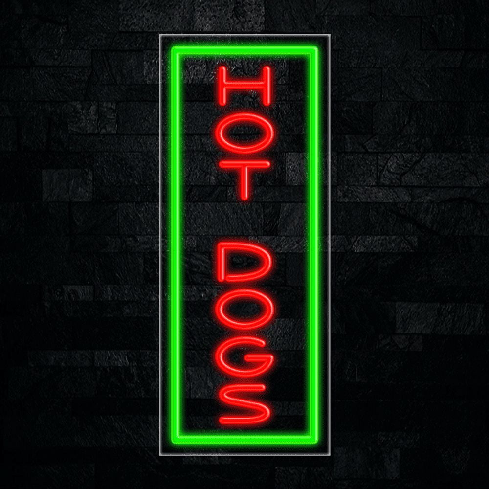 Hot Dogs LED Neon Sign 12"L x 30"H #31572 - Walmart.com