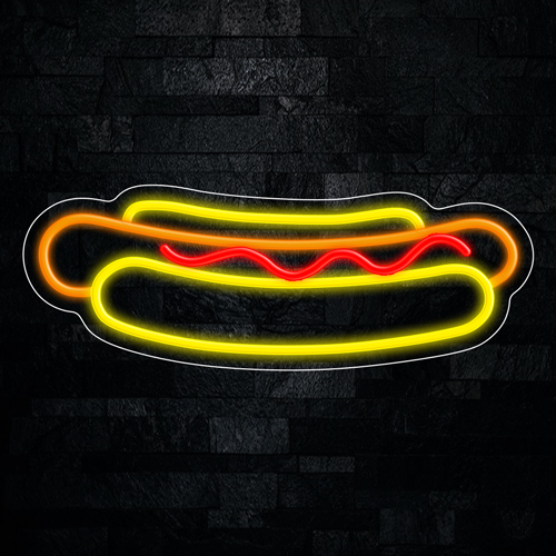 Hot Dogs LED Neon Sign 22"L x 8"H #33186 - Walmart.com