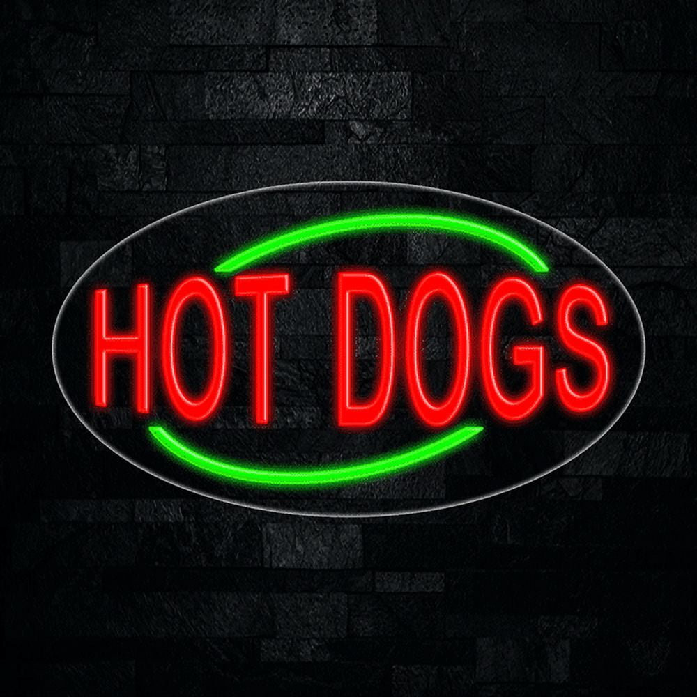 Hot Dogs LED Neon Sign 28"L x 16"H #34224 - Walmart.com