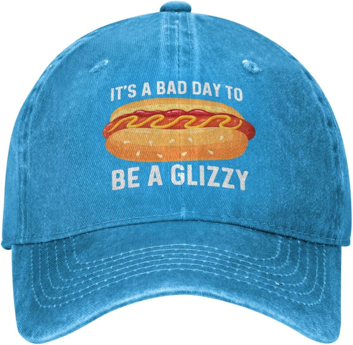 Hot Dogs Lover Hat It’s A Bad Day to Be A Glizzy Cap for Men Baseball ...