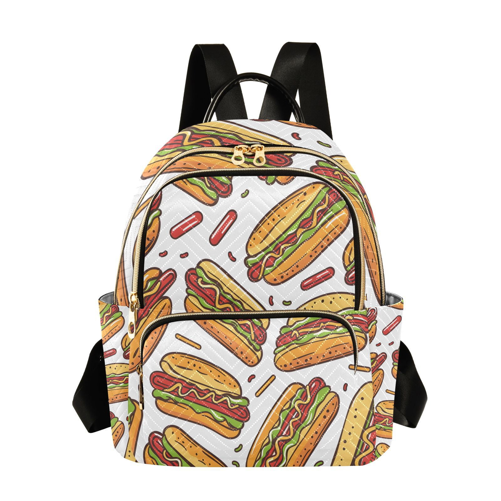 Hot Dogs Travel Laptop Backpack Casual Daypack Lightweight Bookbag ...