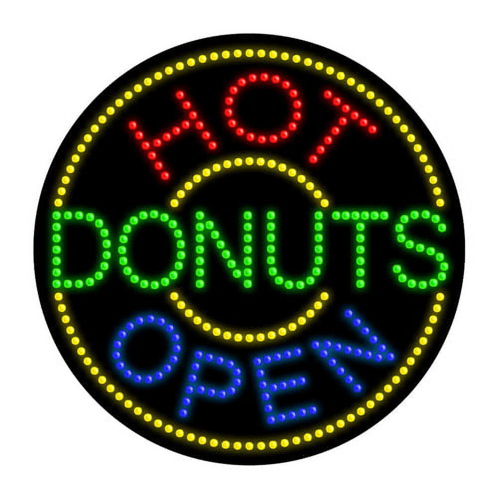 Hot Donuts-LED Dots Sign Made in USA - Walmart.com