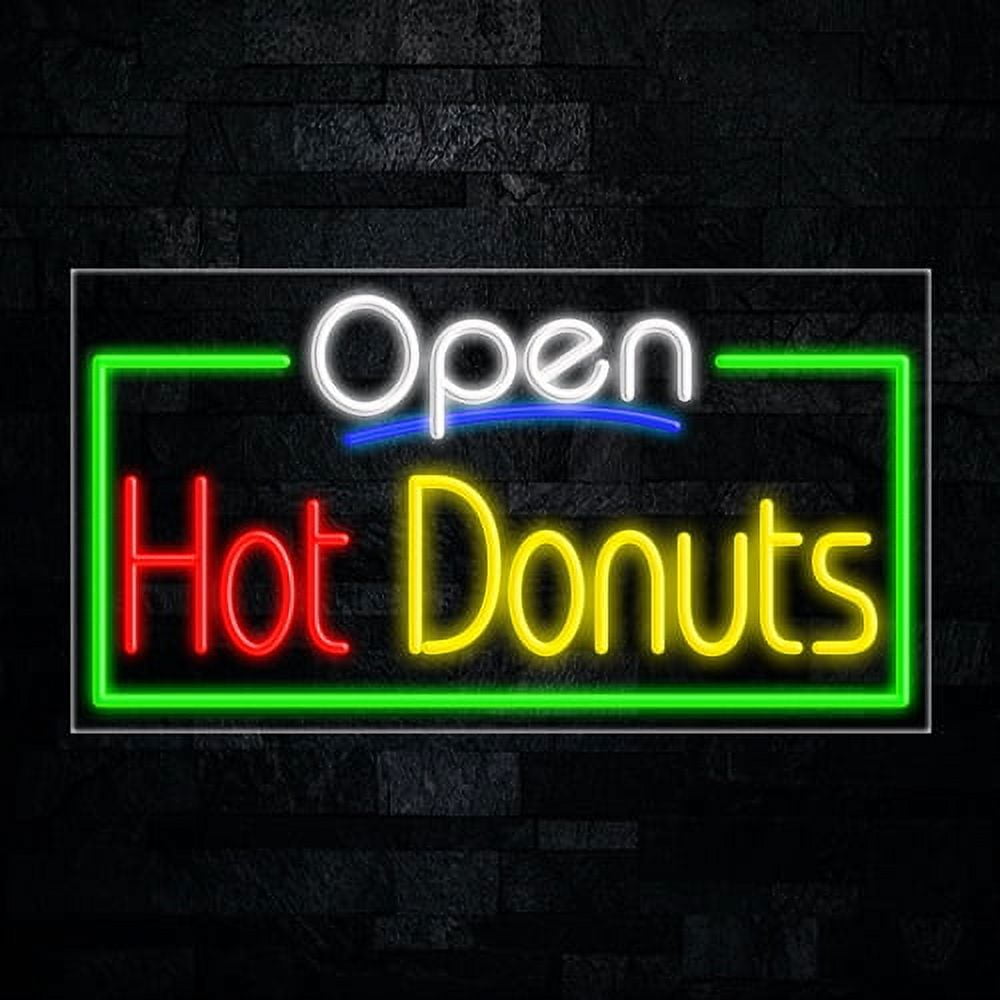 Hot Donuts LED Neon Sign 33"L x 18"H #35757 - Walmart.com