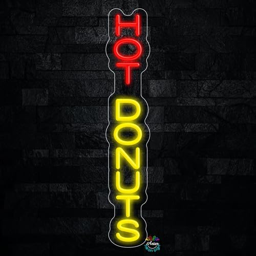 Hot Donuts LED Neon Sign 5"L x 27"H #32384 - Walmart.com