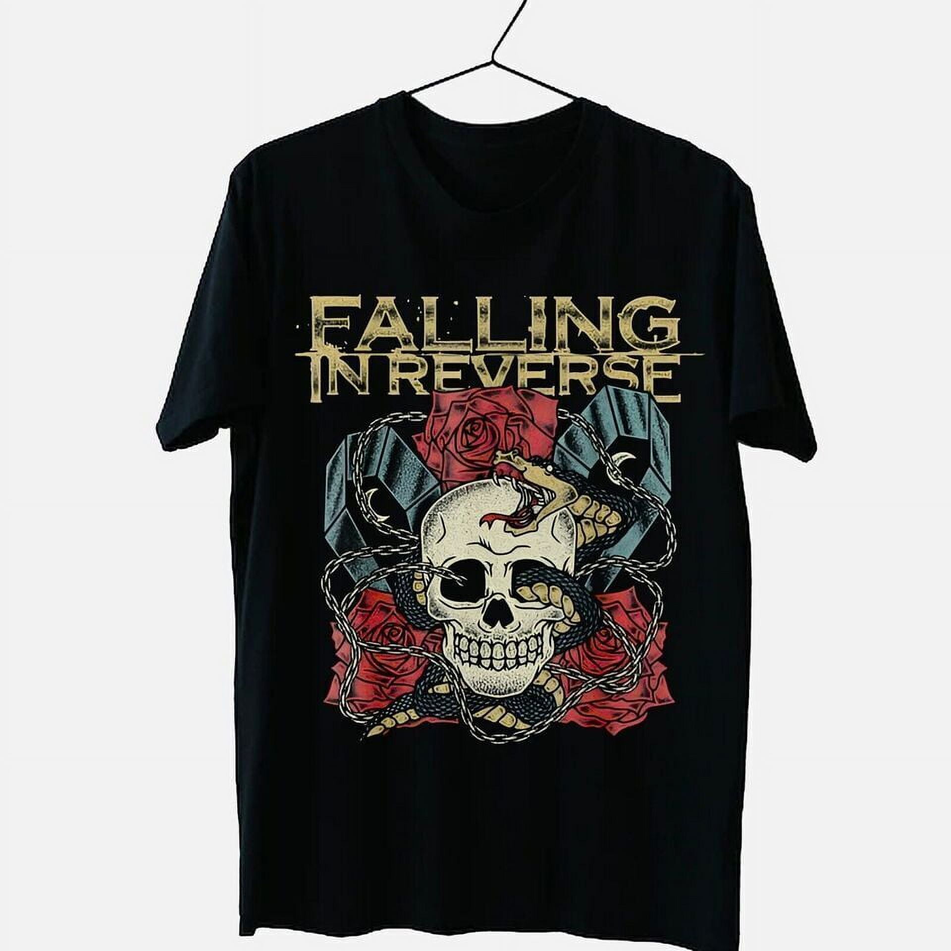 Hot Falling in Reverse Shirt New Popular Black - Walmart.com