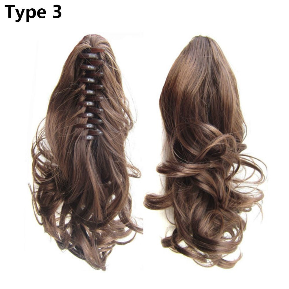 Hot Fashion Hair Styling Tool Hair Extensions Synthetic Wig Curly Wavy ...