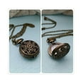 Hot Fashion Vintage Retro Bronze Quartz Pocket Watch Pendant Chain