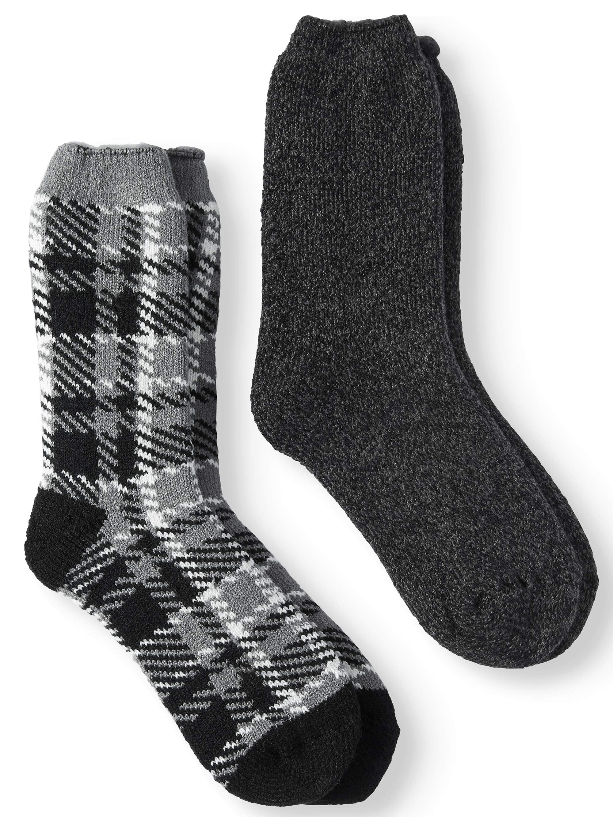 Hot Feet Women's 2 Pairs Heavy Thermal Socks - Thick Insulated Crew for ...