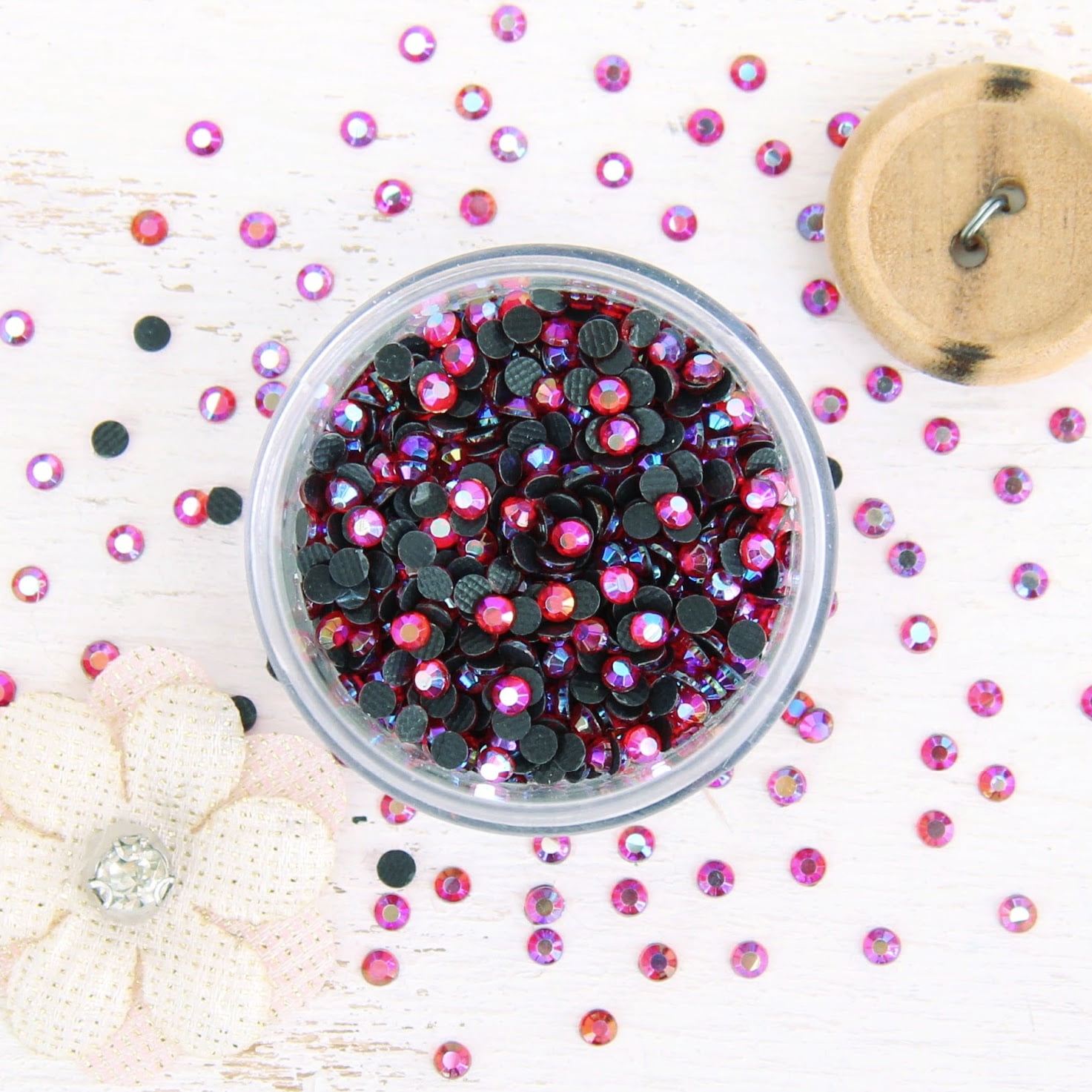 Hot Fix Rhinestones by Threadart SS6 (2mm) - Siam AB - 10 Gross (1440 ...
