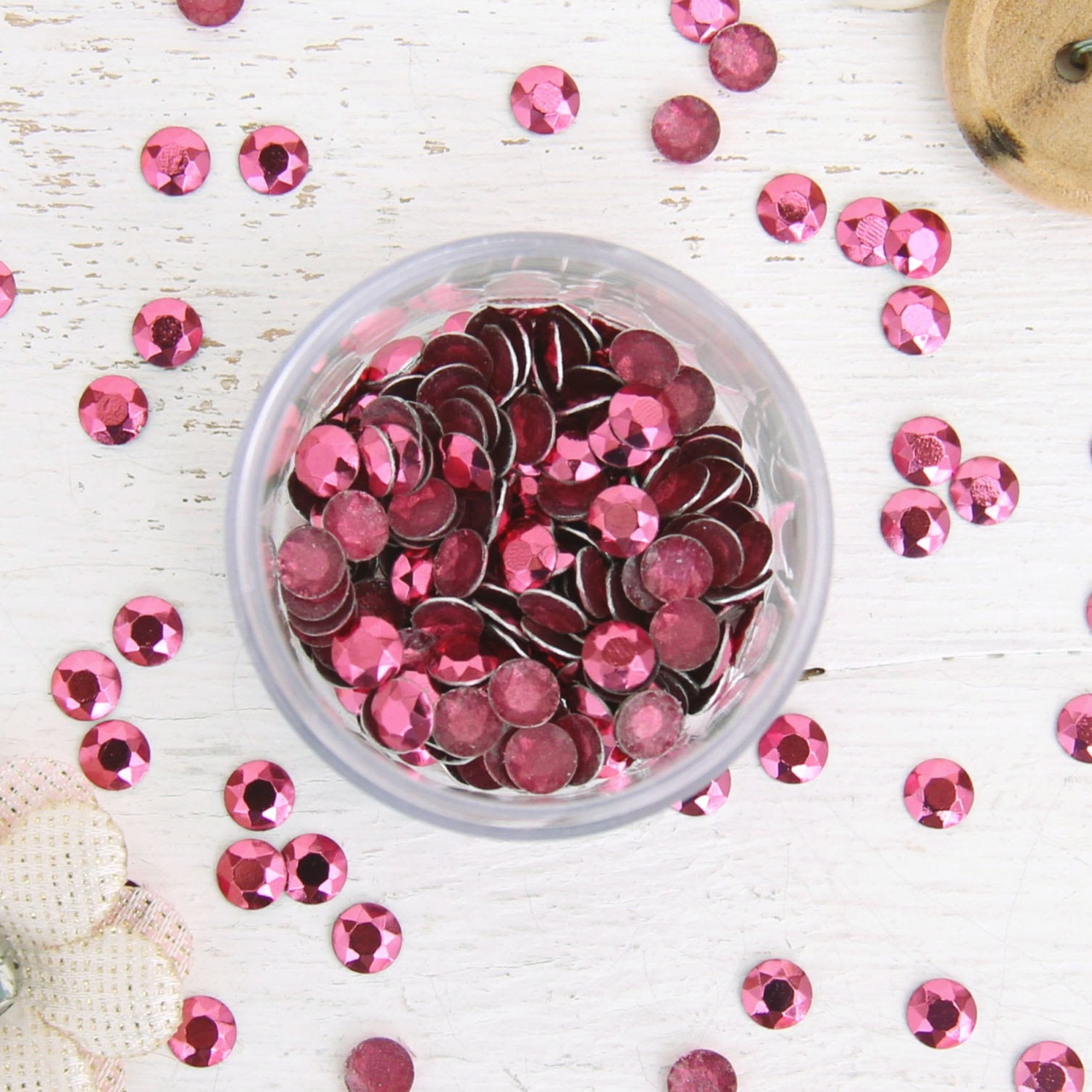 Hot Fix Rhinestuds 4mm Pink - 16SS - 4 gross Package - 576 Rhinestuds ...