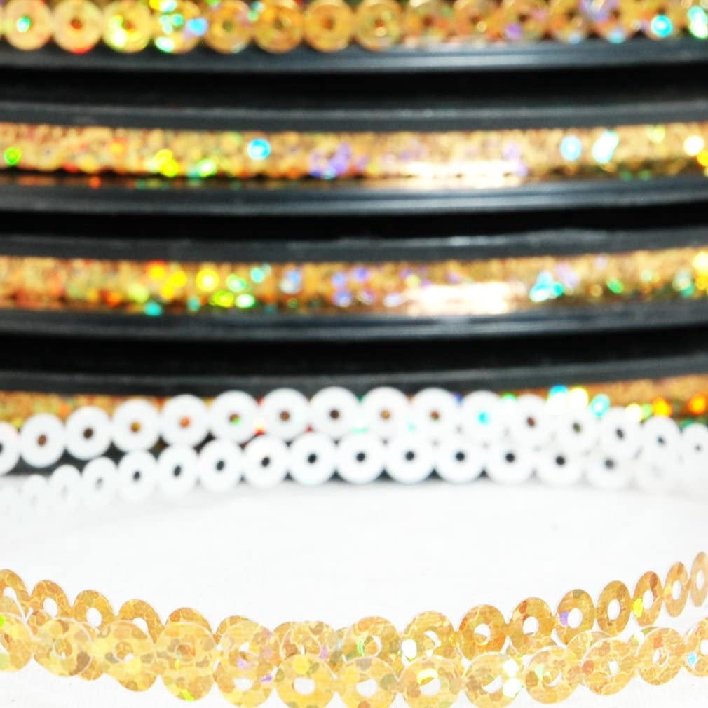 Hot Fix Sequin Reel - Gold 4mm - 9 Colors Available - Threadart ...