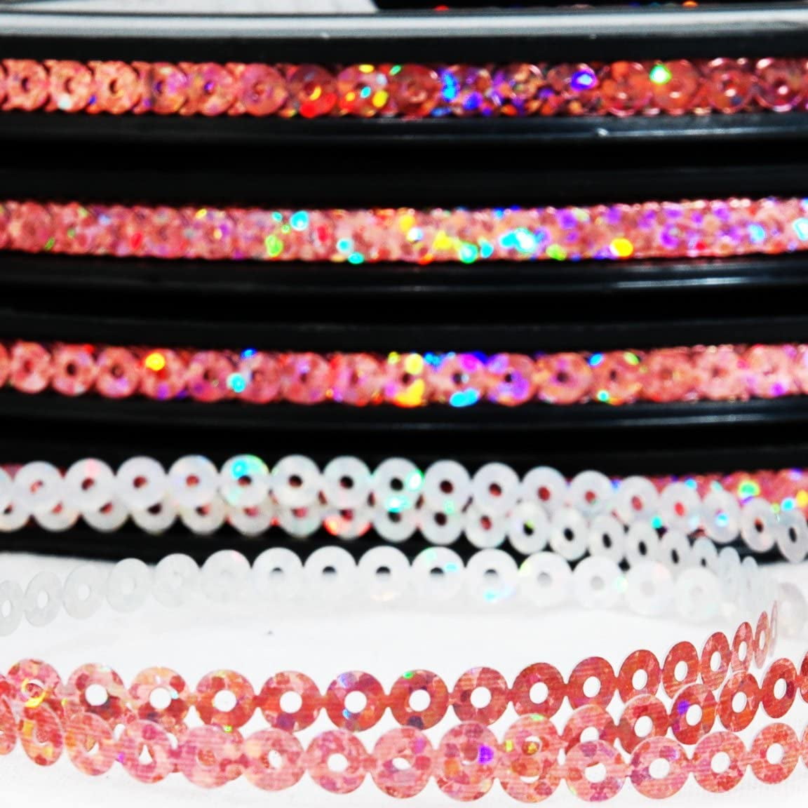 Hot Fix Sequin Reel - Pink 4mm - 9 Colors Available - Threadart ...
