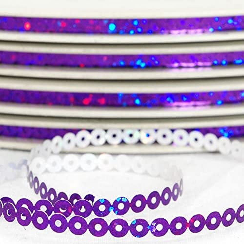 Hot Fix Sequin Reel - Purple 4mm - 9 Colors Available - Threadart ...
