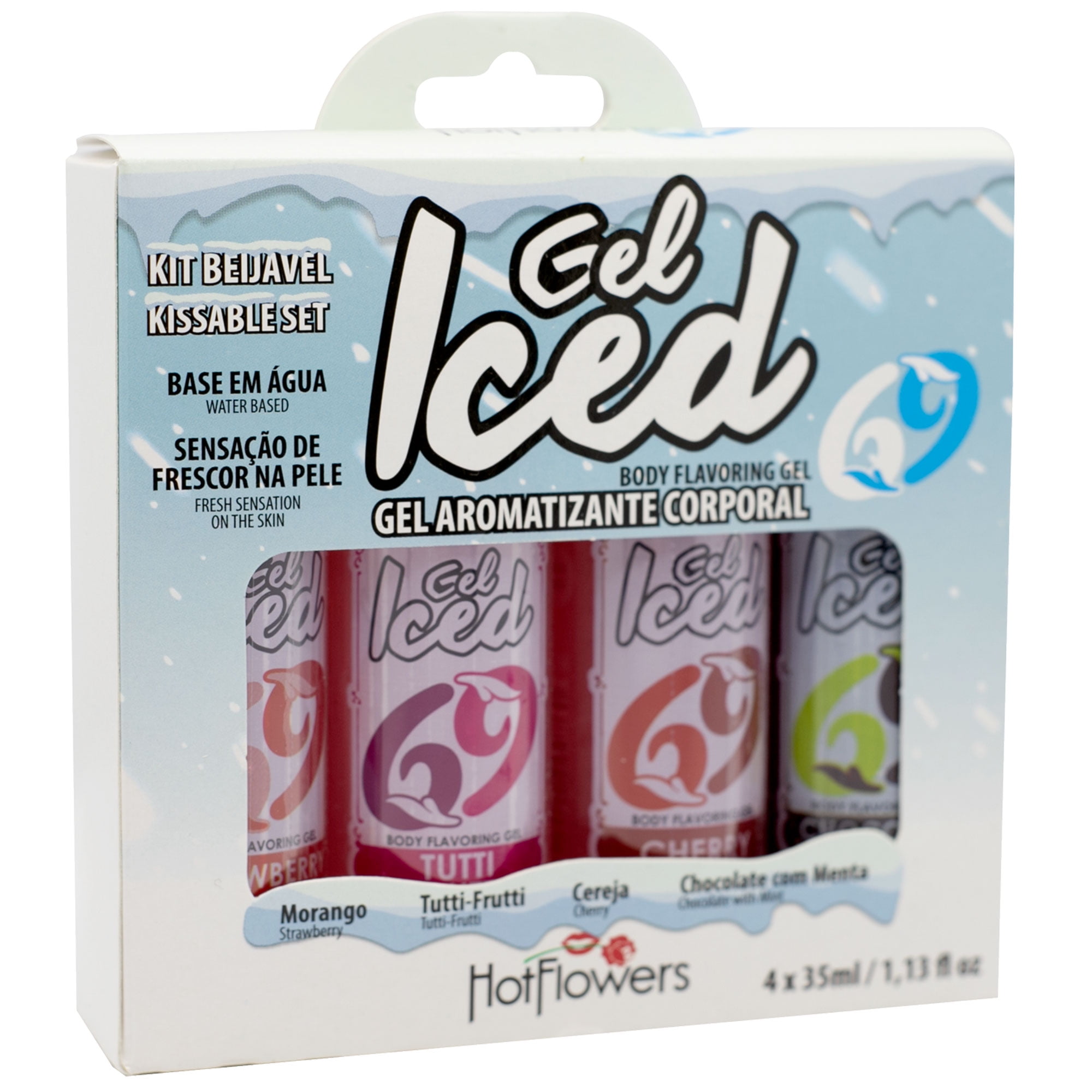 Hot Flowers Body Massage Edible Oil Iced Gel Set – Sweet Aphrodisiac ...