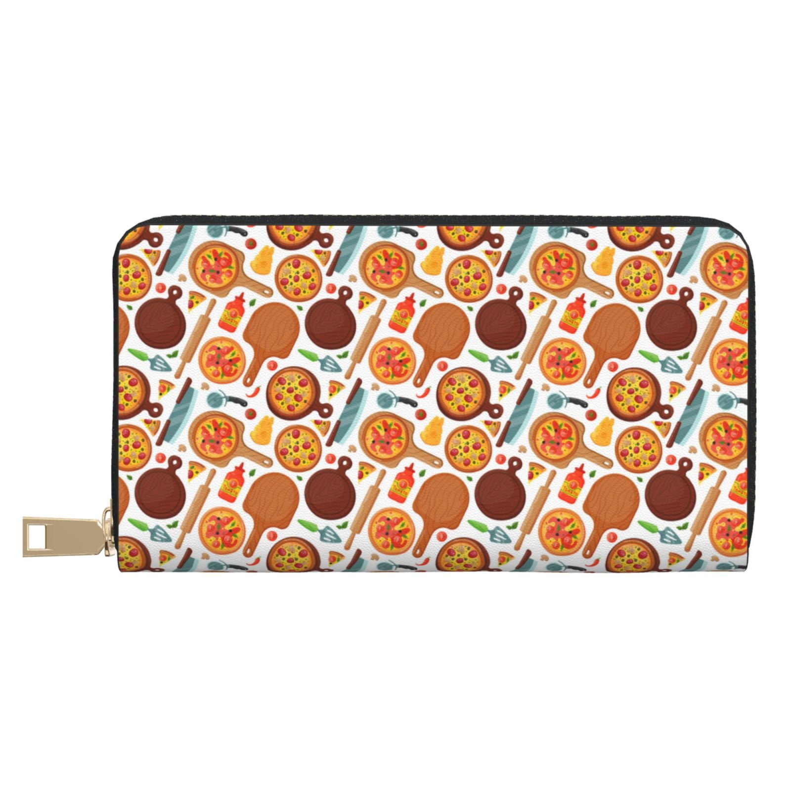 Hot Fresh Pizza Wallet Women, Leather Bifold Multi Card Wallet, Women's ...