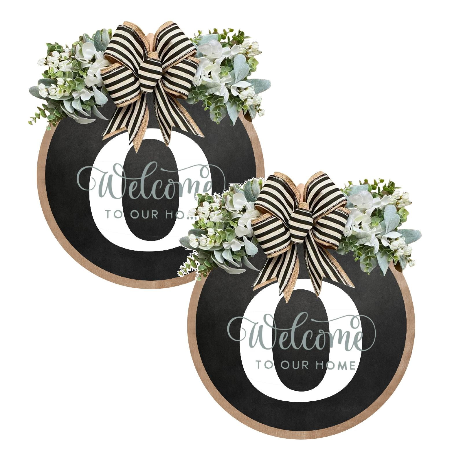 Spring Sale! Funny Welcome Sign Front Door Rustic Round Outdoor Indoor ...