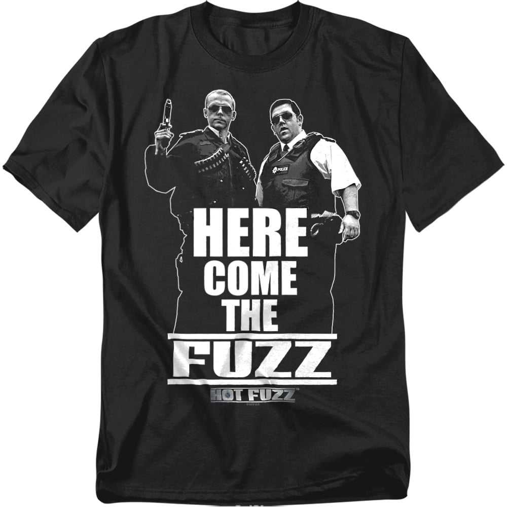 Hot Fuzz T-Shirt Here Come The Fuzz Unisex Graphic Tee For Men & Women ...