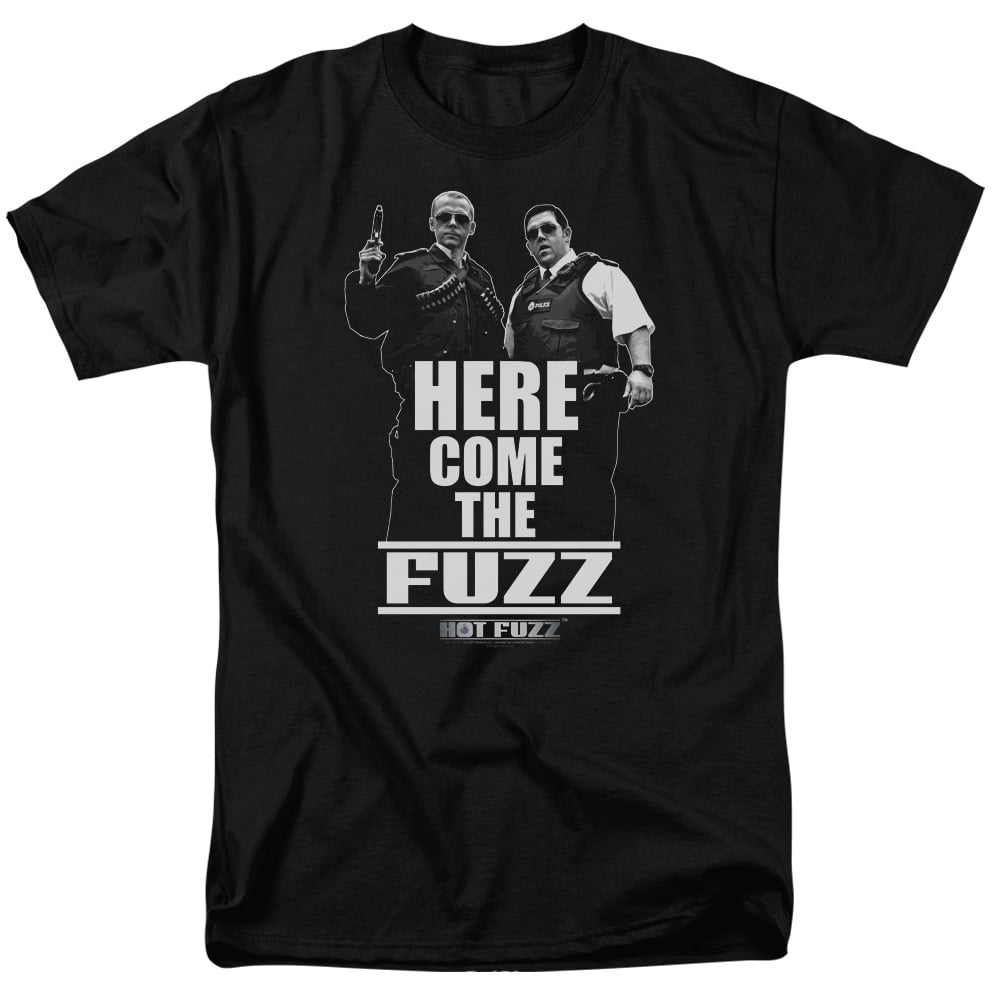 Hot Fuzz Here Come The Fuzz Officially Licensed Adult T Shirt - Walmart.com