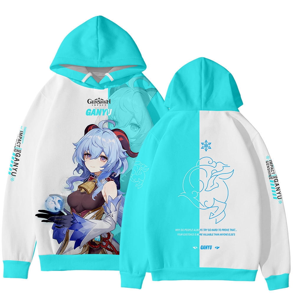 Hot Game Genshin Impact Hooded Sweater Cosplay Costume Xiao Aether