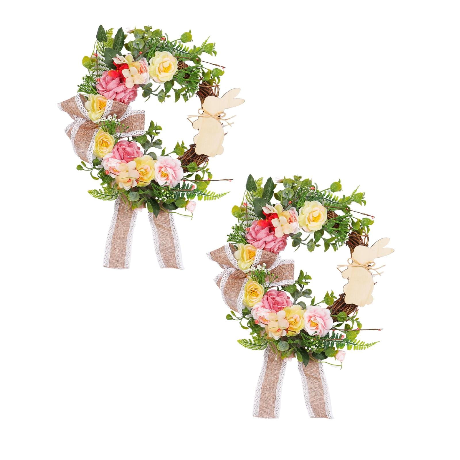 Spring Sale! Garlands Easter Rabbit Wreath Spring Rabbit Wreath Flower ...