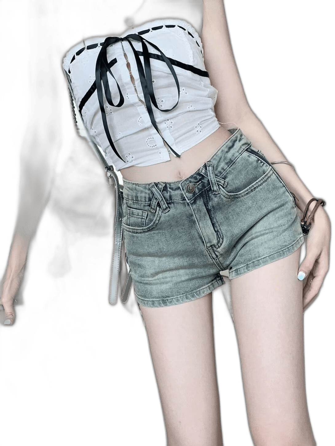 Hot Girl Retro Tights Shorts Womens Summer Hot Pants High Waist Sexy A Line Straight Legged