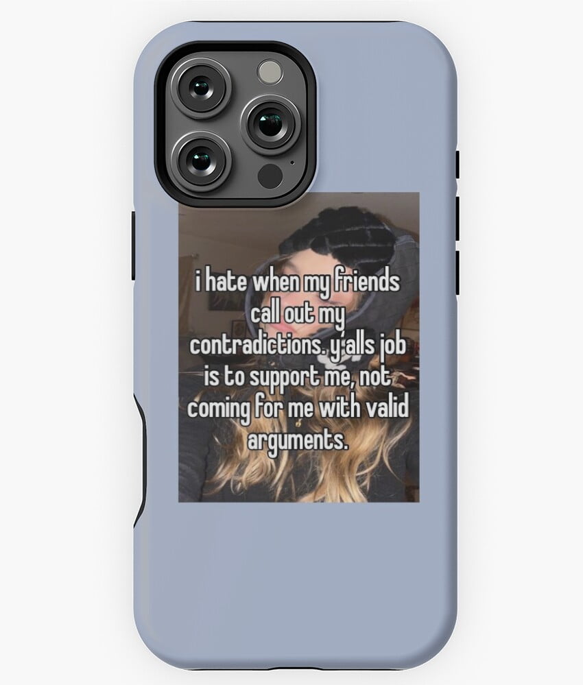 Hot Girl Whispers Funny Sassy Slang Phone Case for iPhone 16 15 14 13 ...
