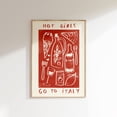 Hot Girls Go To Italy Wall Print Euro Summer Illustration Italian ...