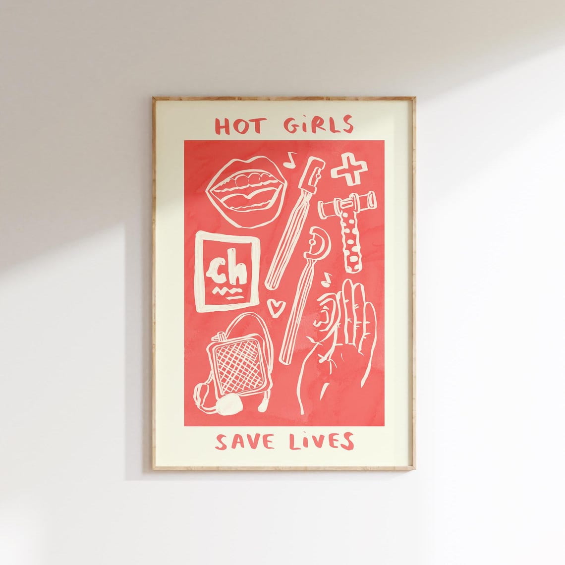 Hot Girls Save Change Lives Wall Print - Speech And Language Therapy ...